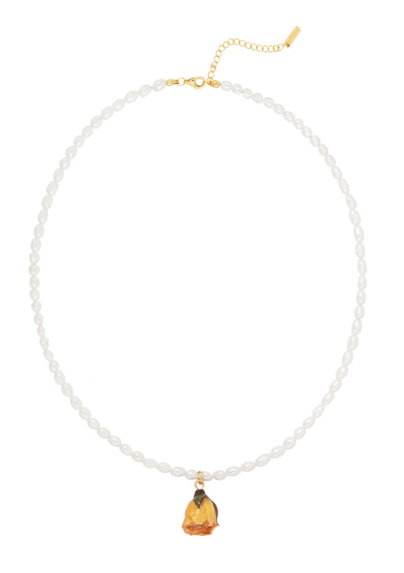 Single Rose Strand in Ivory – Dauphinette