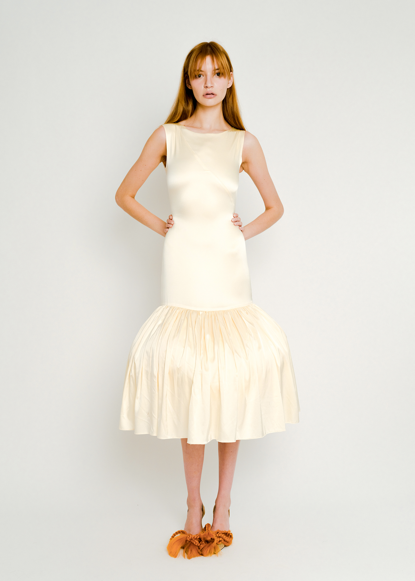 Patty Dress in Ivory Silk – Dauphinette