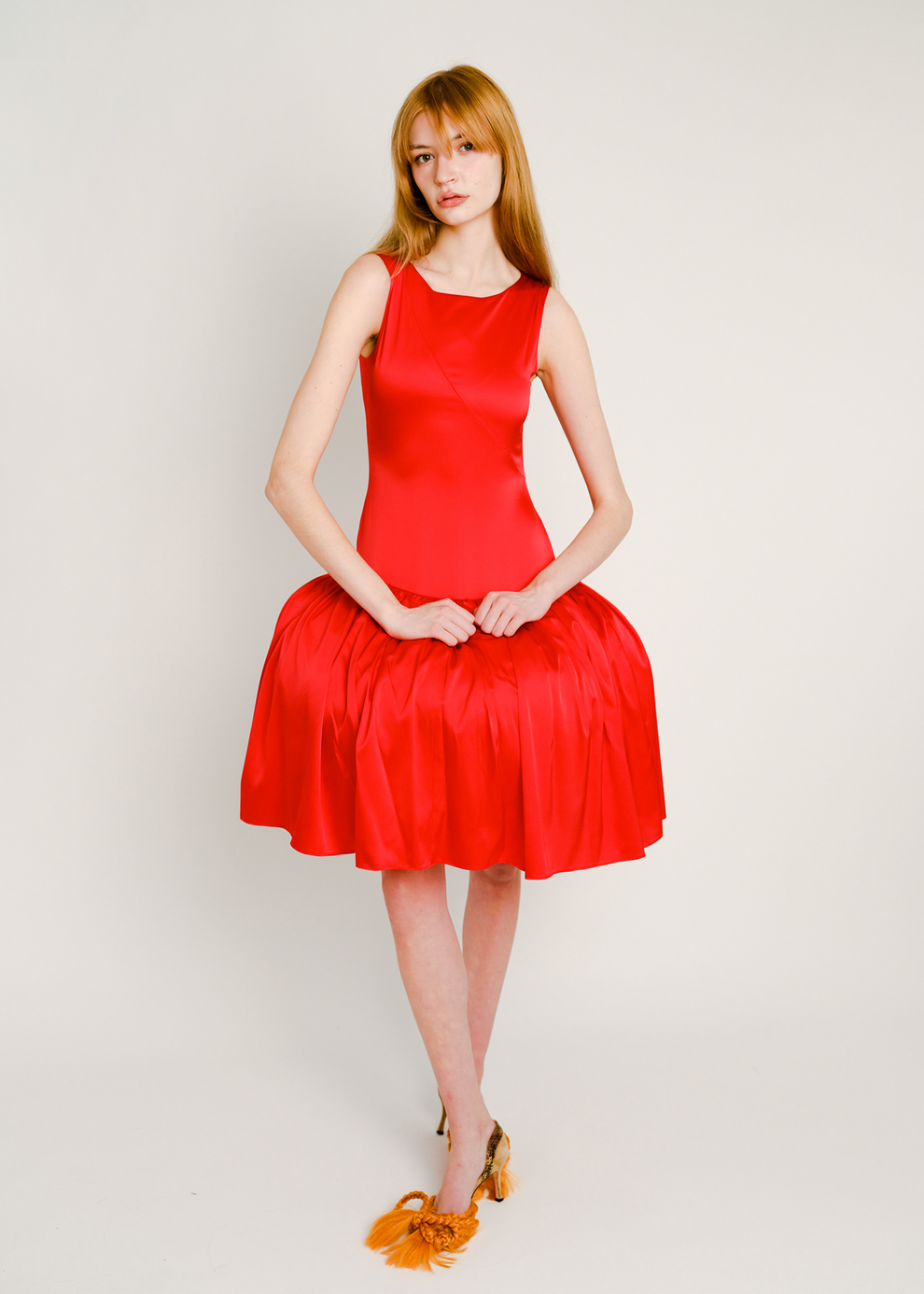 Patty Dress in Red Silk – Dauphinette