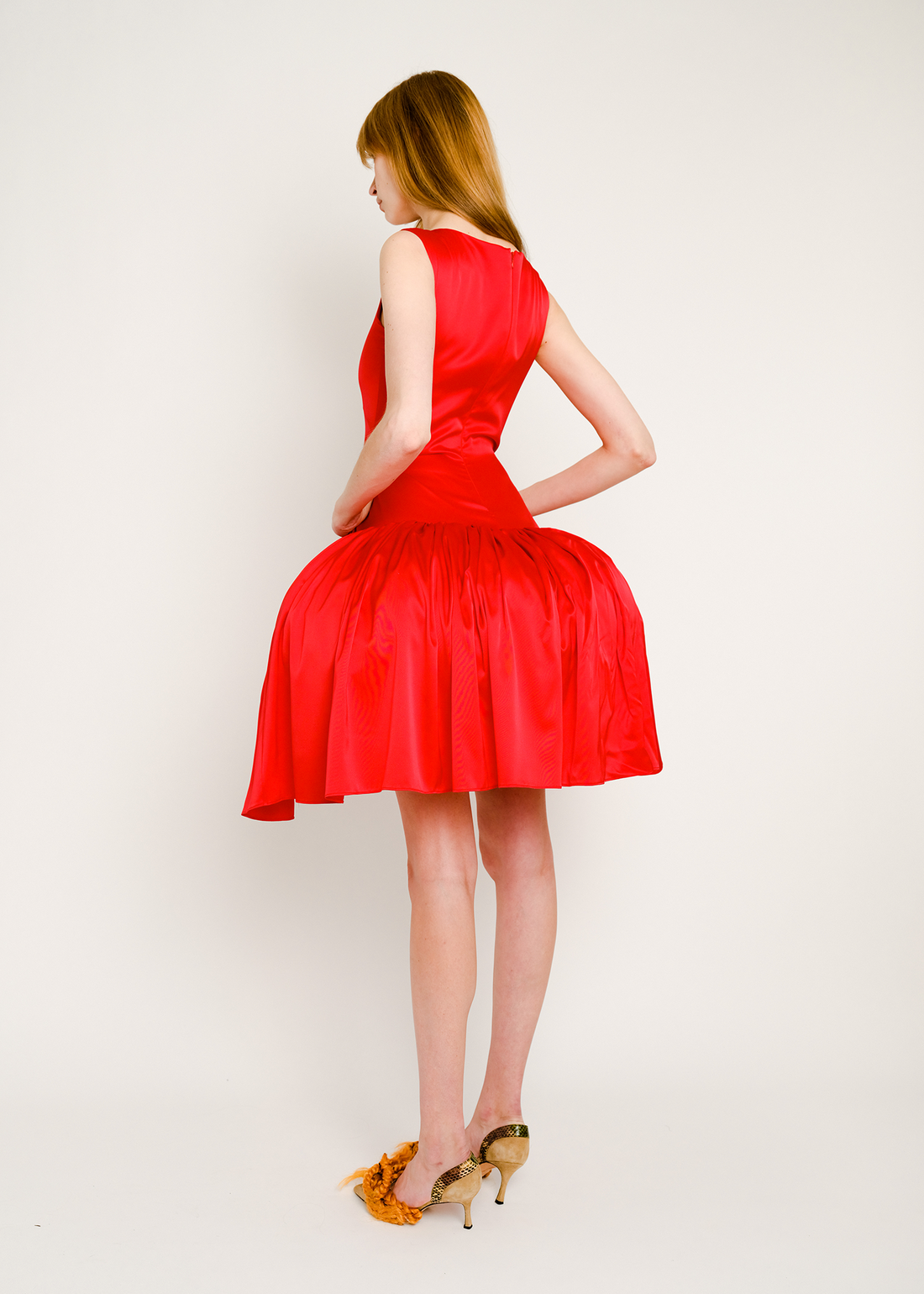 Patty Dress in Red Silk – Dauphinette